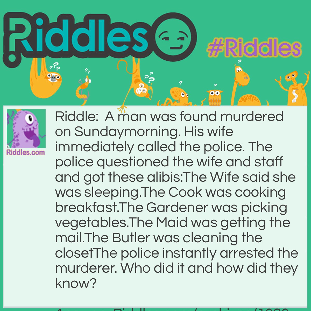 Murder Suspects - Riddles.com