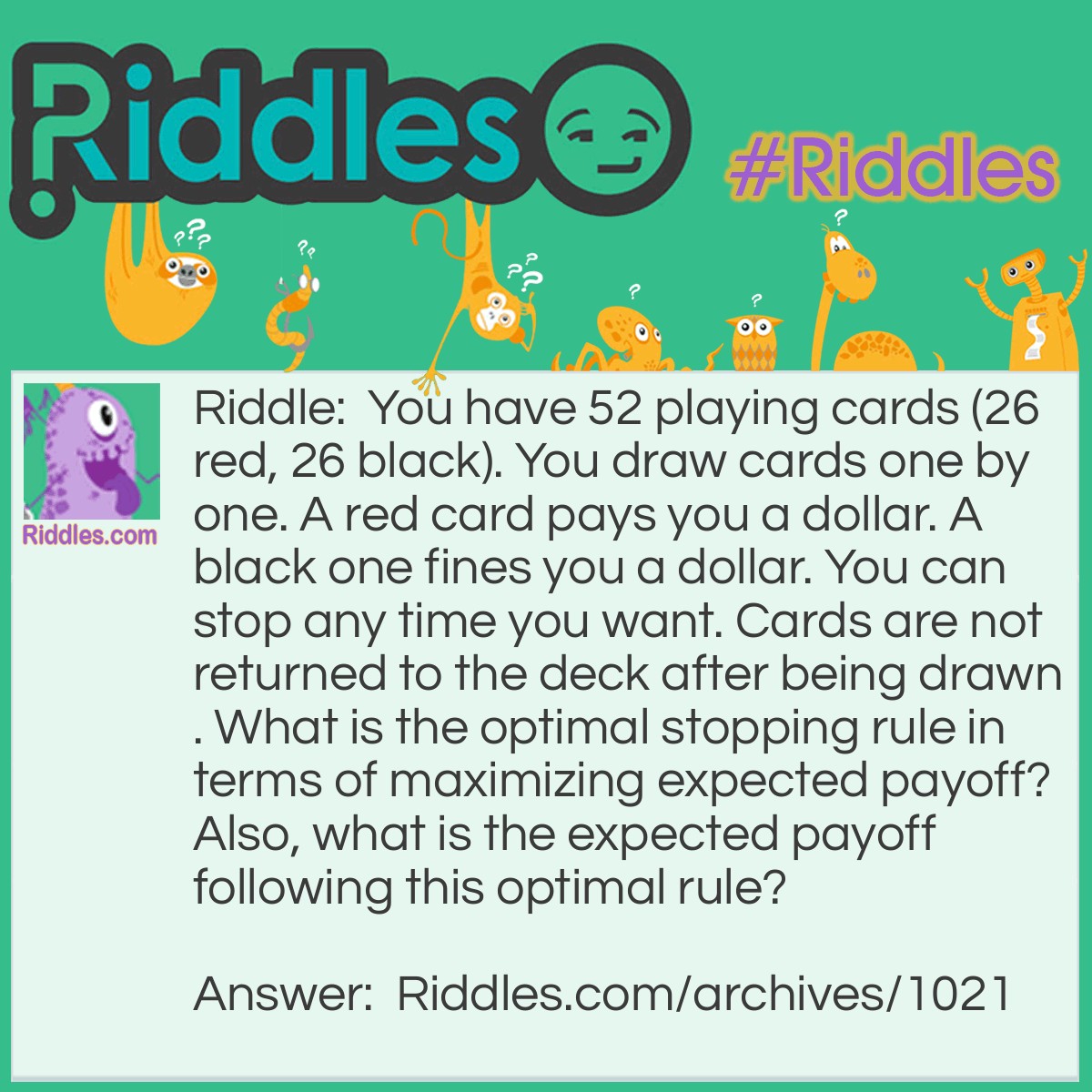 The Card Riddle - Riddles.com