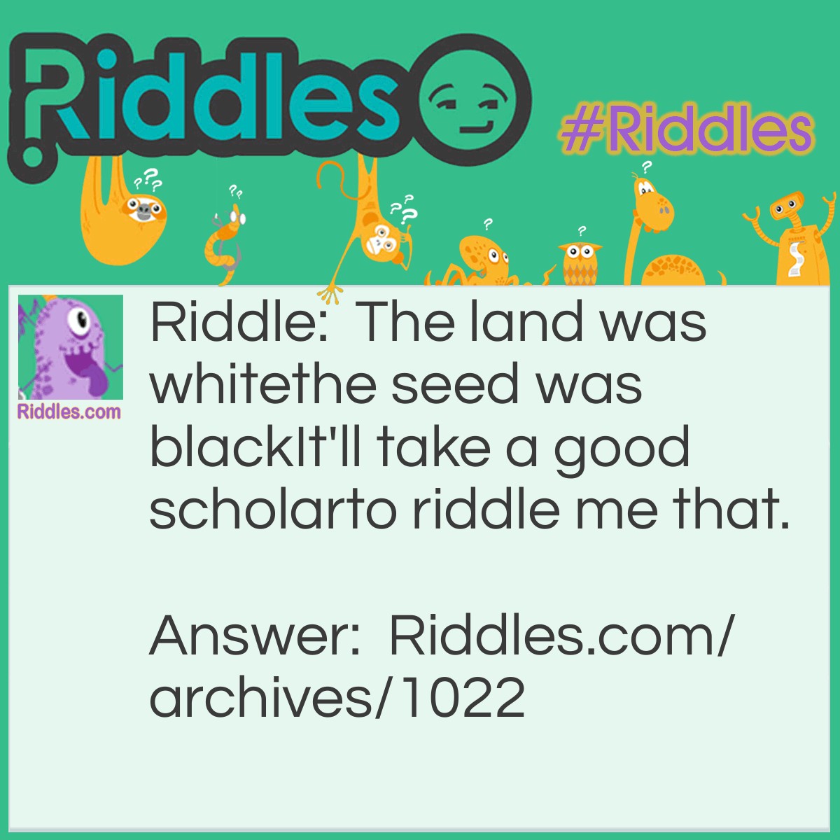 Black And White | Riddles.com