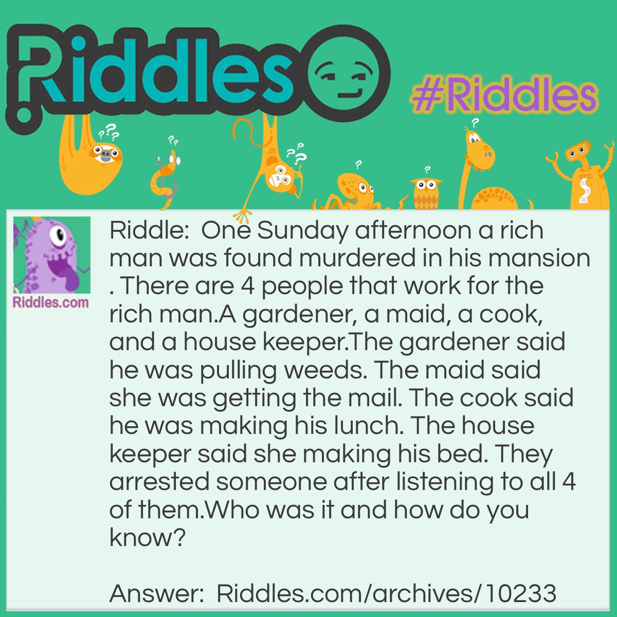 Murder By WHO? - Riddles.com