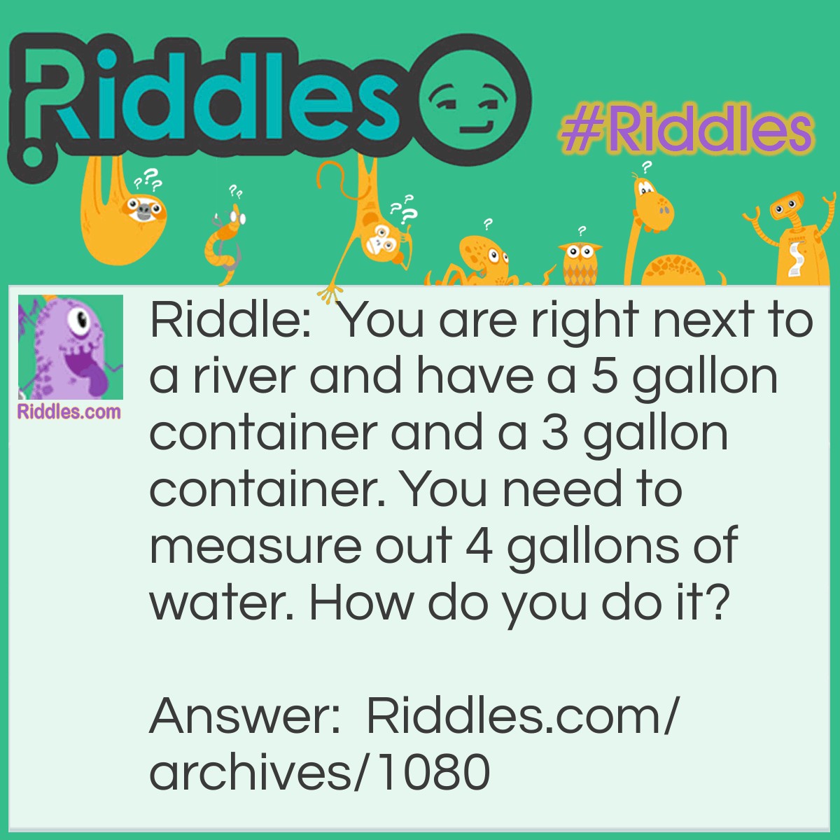 Gallons Of Water - Riddles.com
