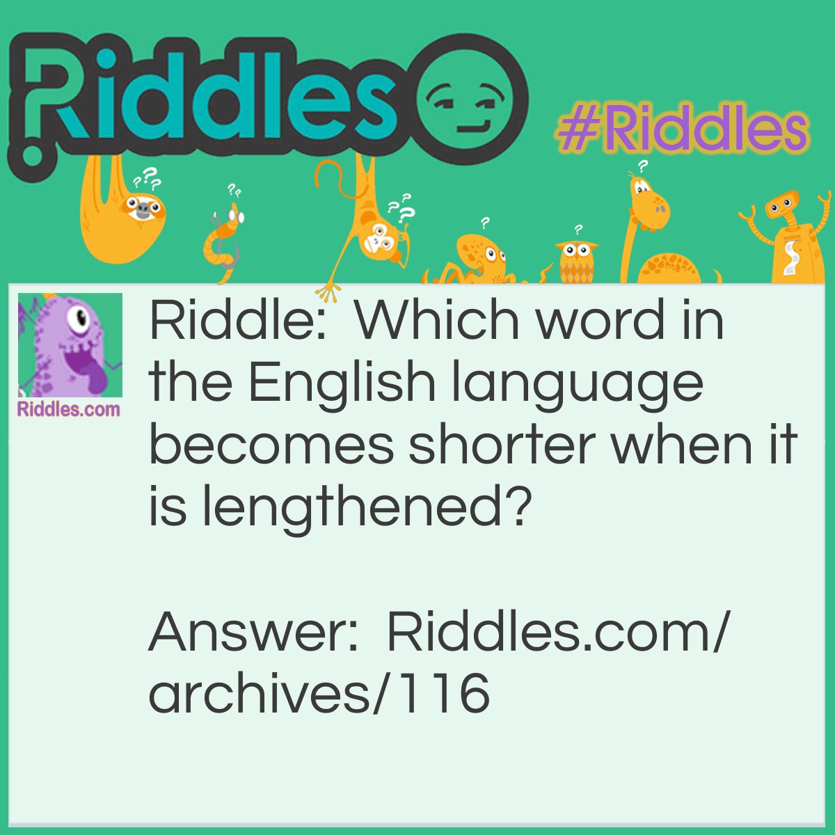 Shorter Word - Riddles.com