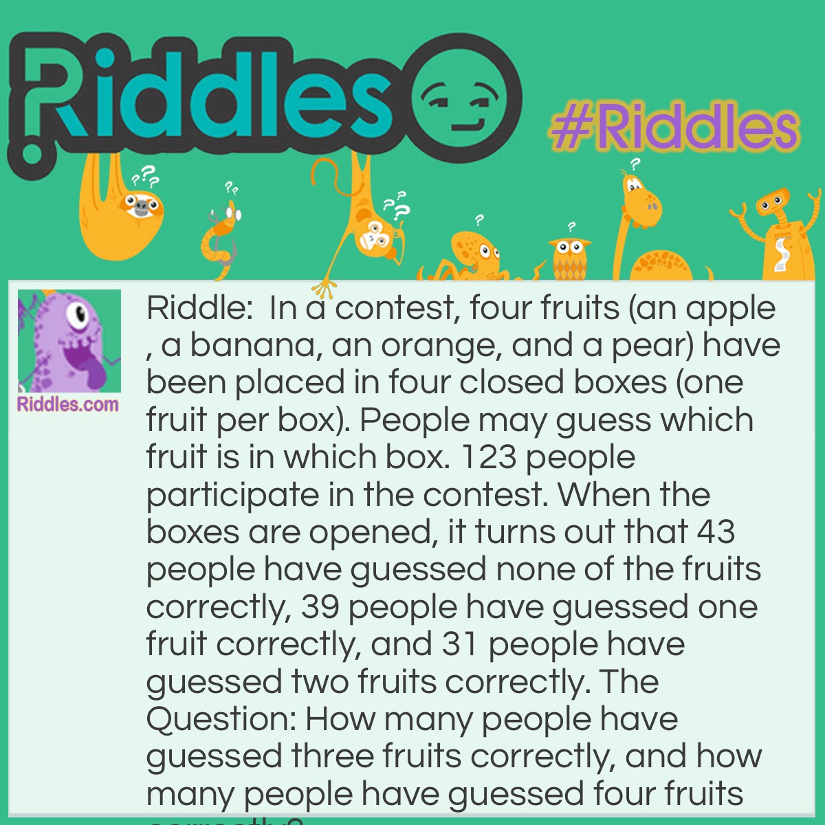 Four Fruits - Riddles.com