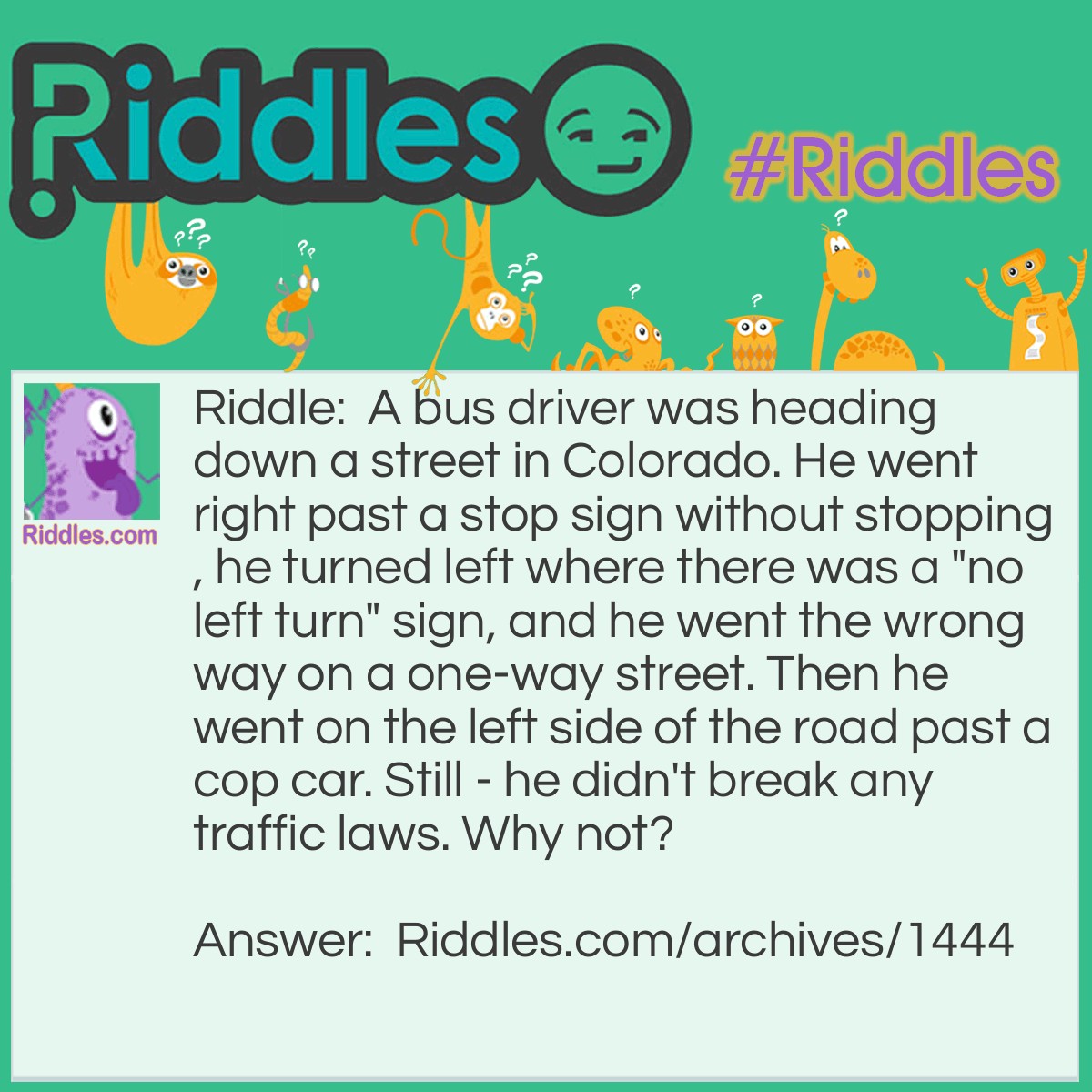 The Bus Driver And The Cop - Riddles.com