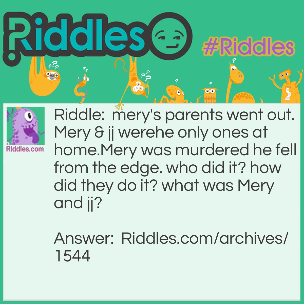 Murder Mystery - Riddles.com