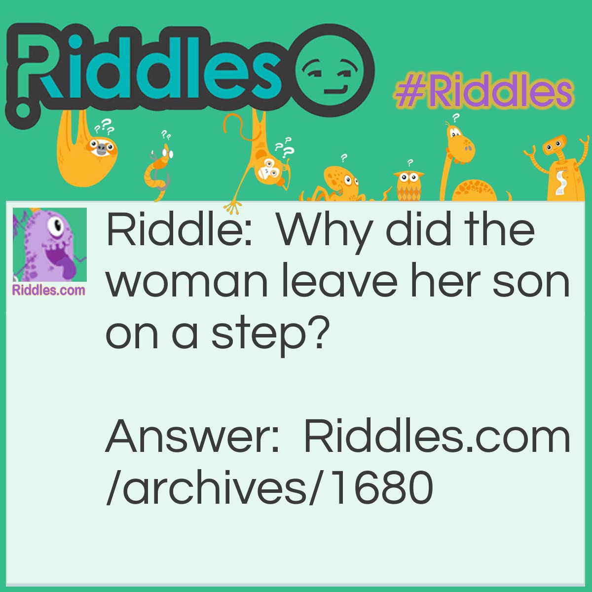 The Woman And Her Son | Riddles.com