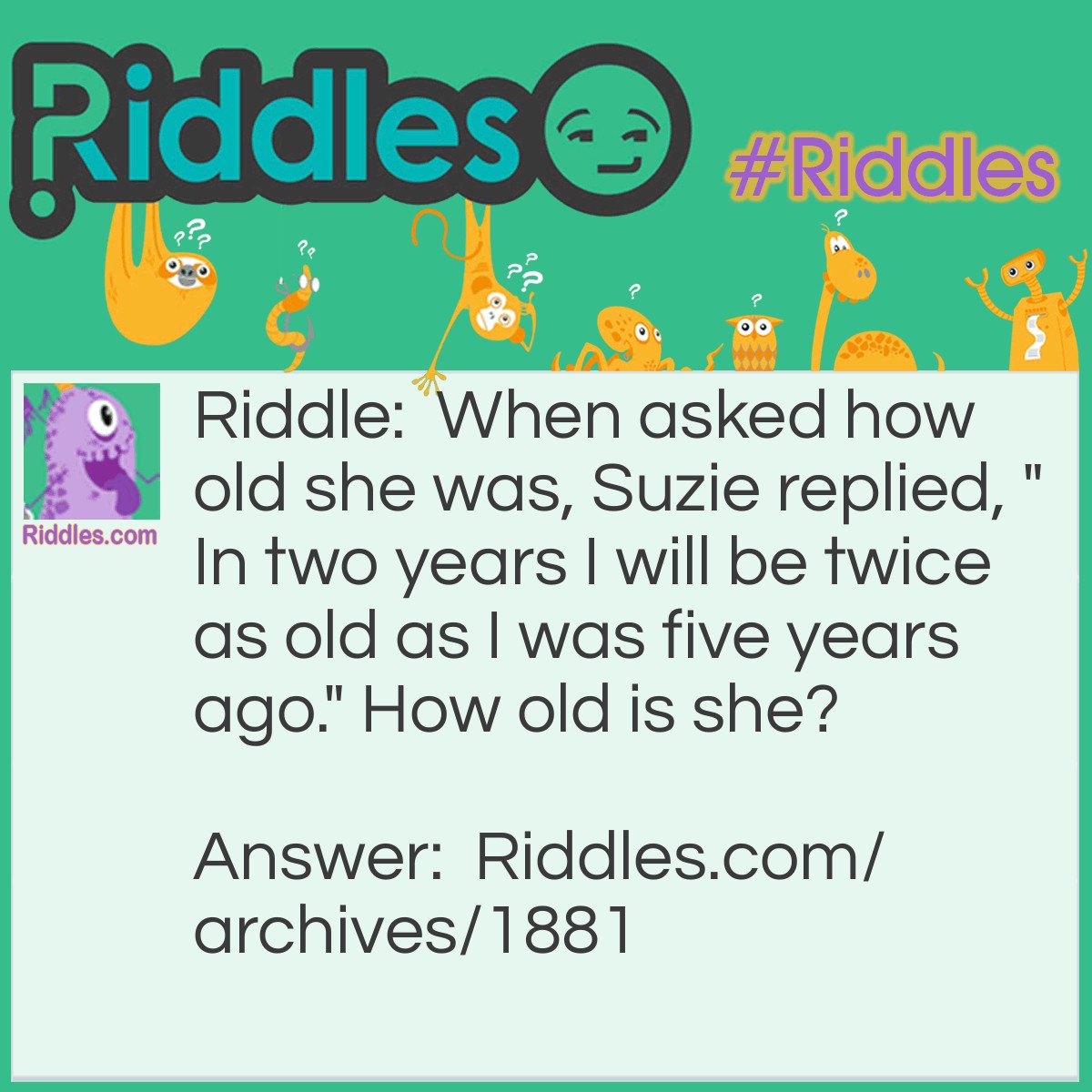 Suzy's Age - Riddles.com