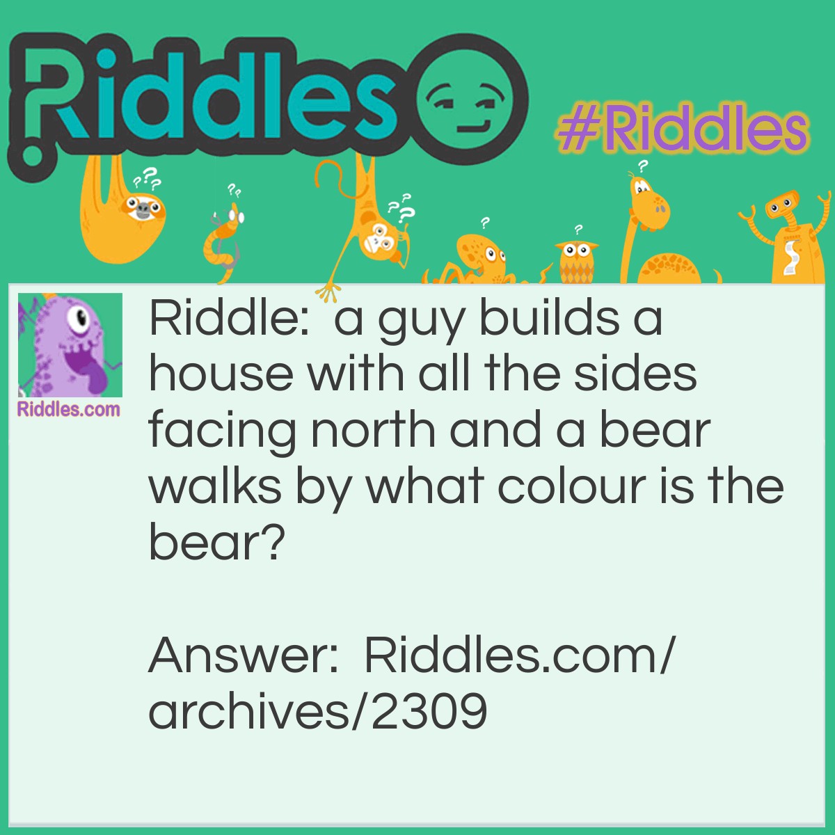 A Guy Builds A House With All The Sides Facing North Riddle - Riddles.com