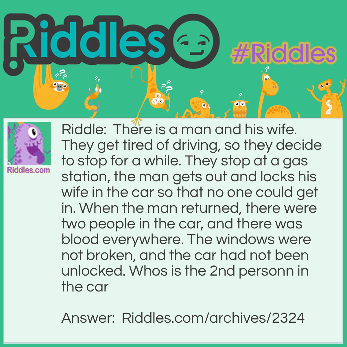 Whos In The Car ? - Riddles.com