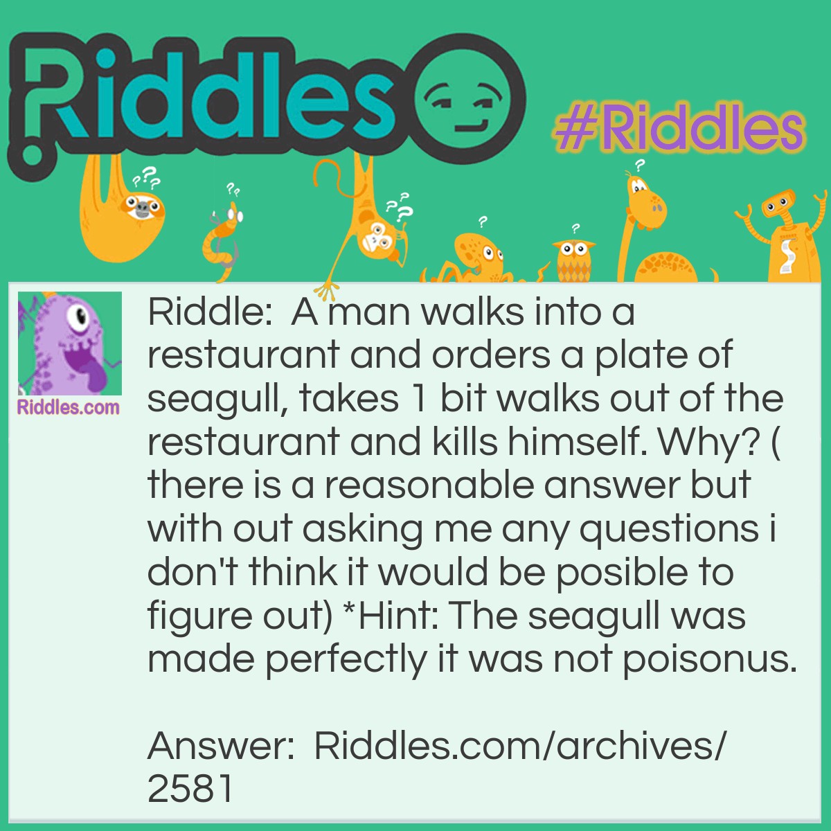 Seagull Soup | Riddles.com