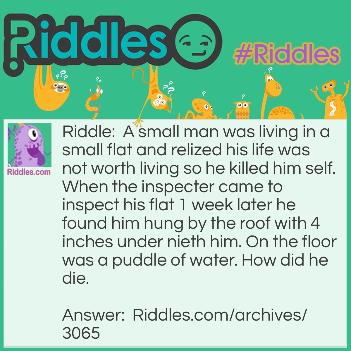 A Puddle Of Water - Riddles.com