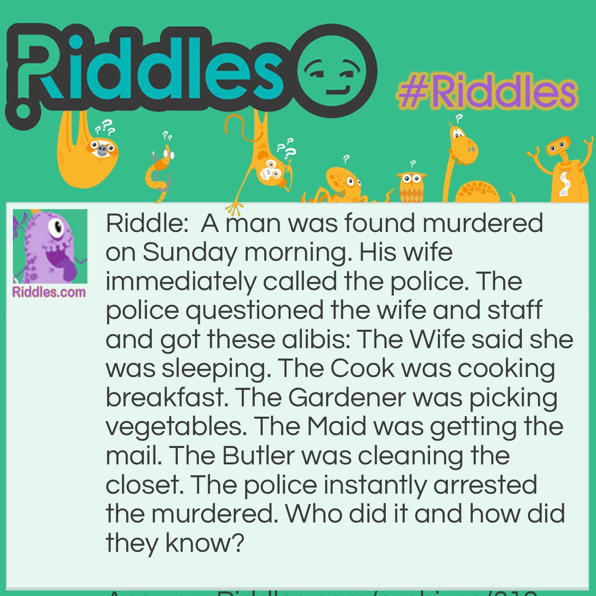 Murder Suspects - Riddles.com