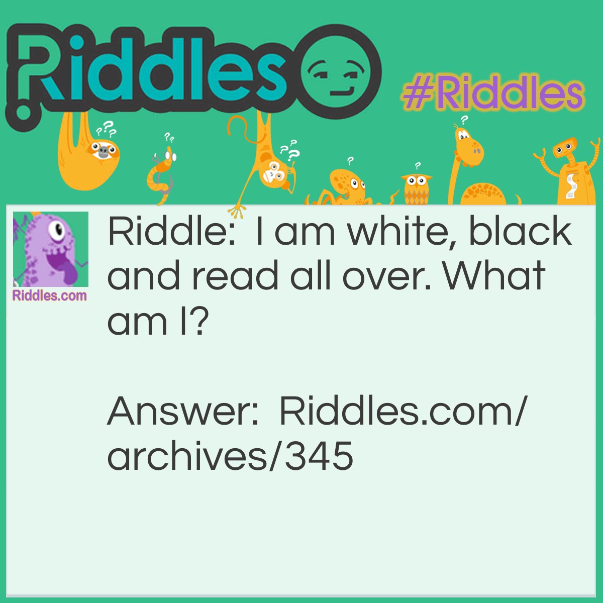 Read All Over - Riddles.com