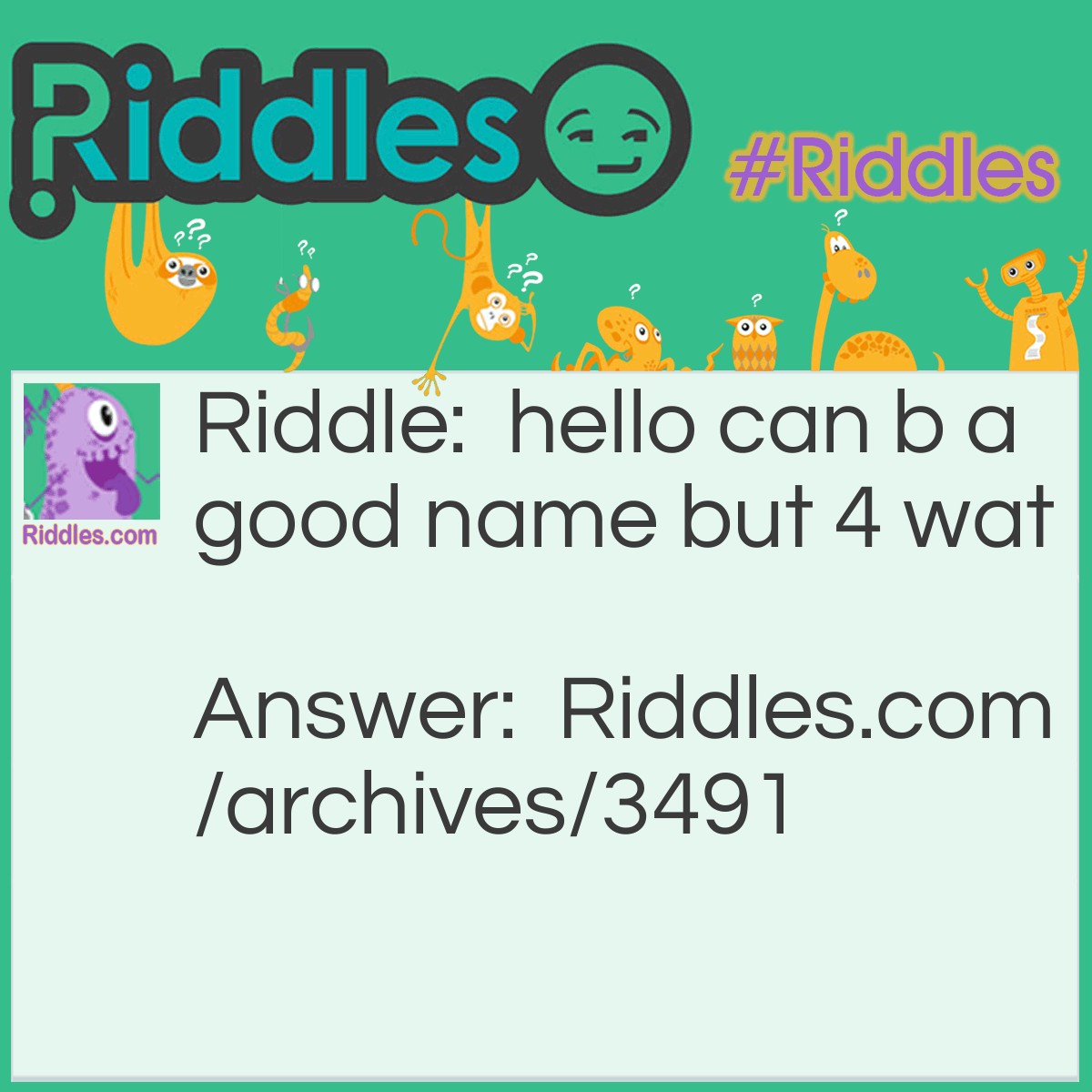 Hello - Riddles.com