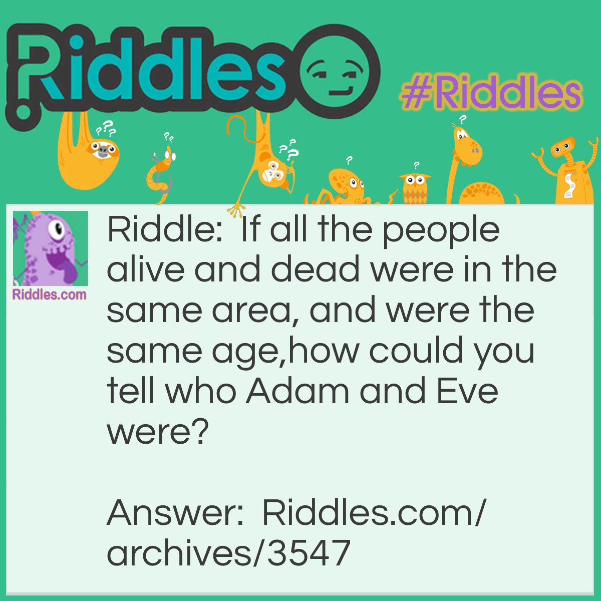 Adam And Eve - Riddles.com