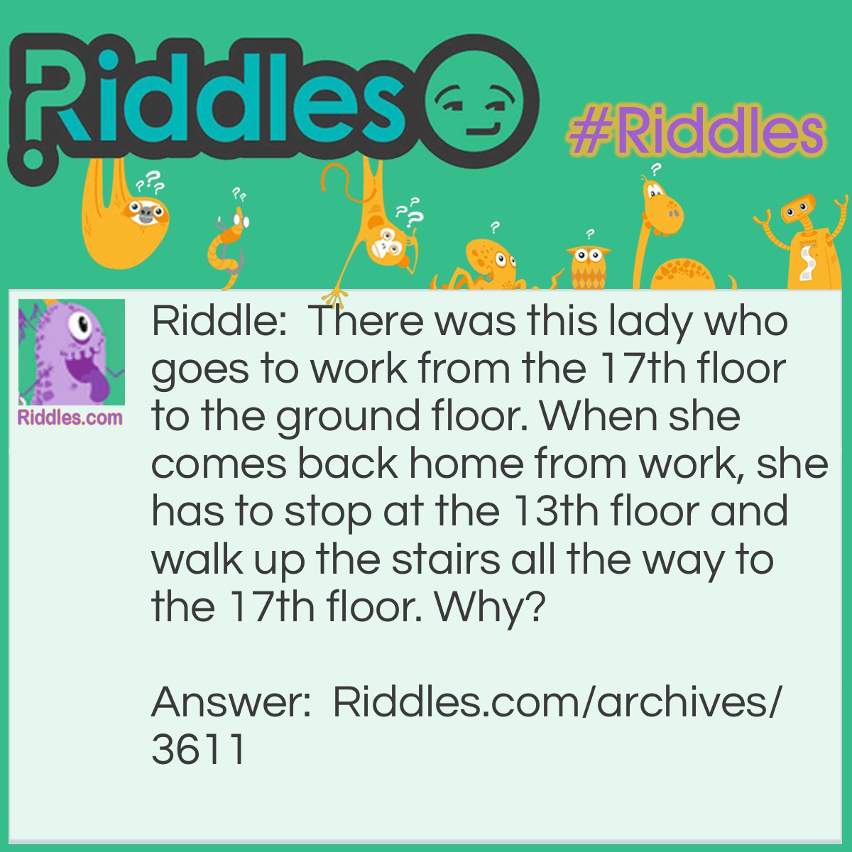 A Lady's Elevator Problem | Riddles.com