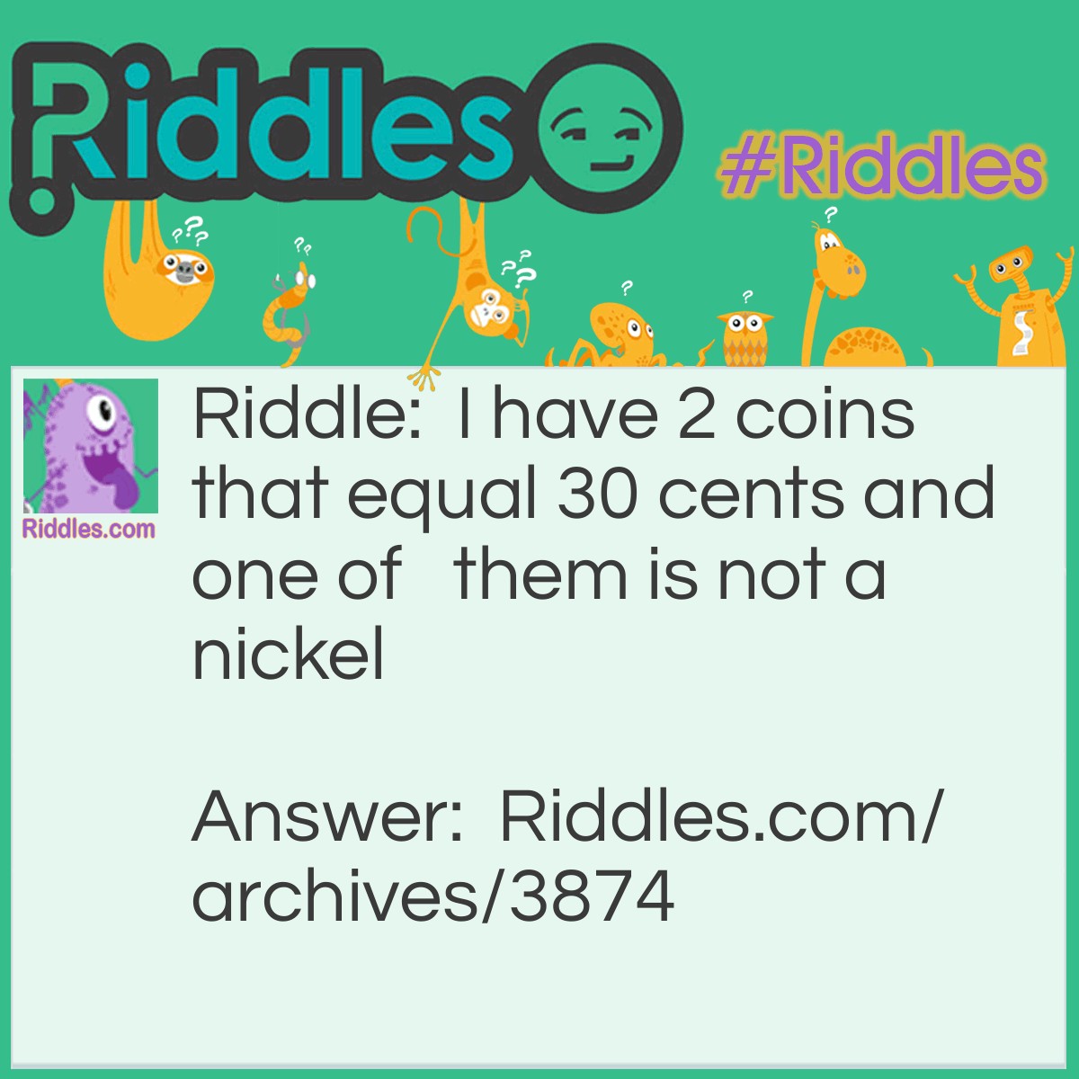 2 Coins 30 Cents | Riddles.com