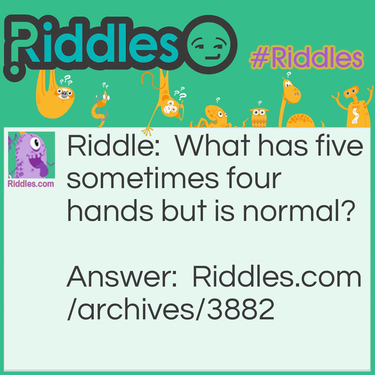 5 Hands - Riddles.com