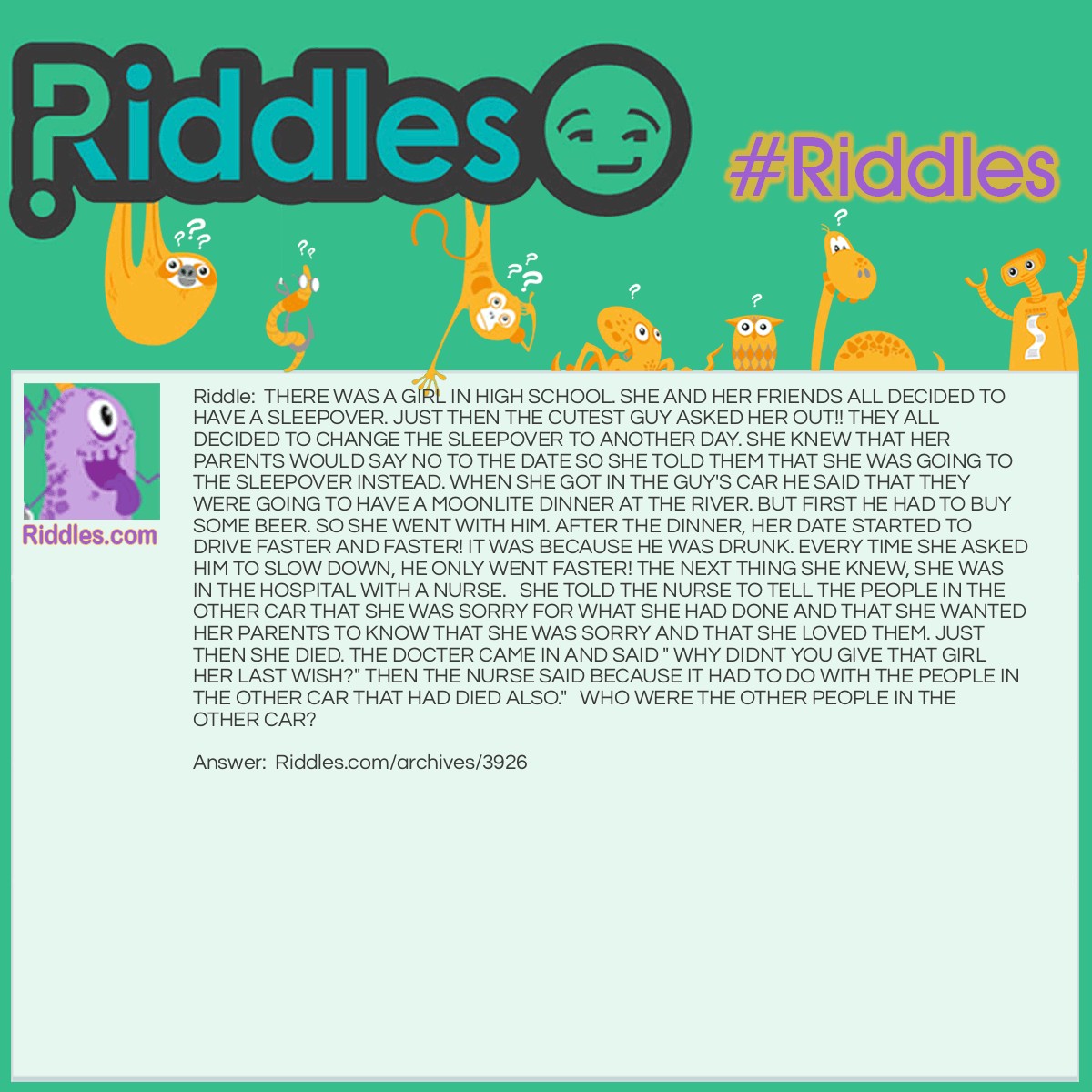 THE SAD STORY | Riddles.com