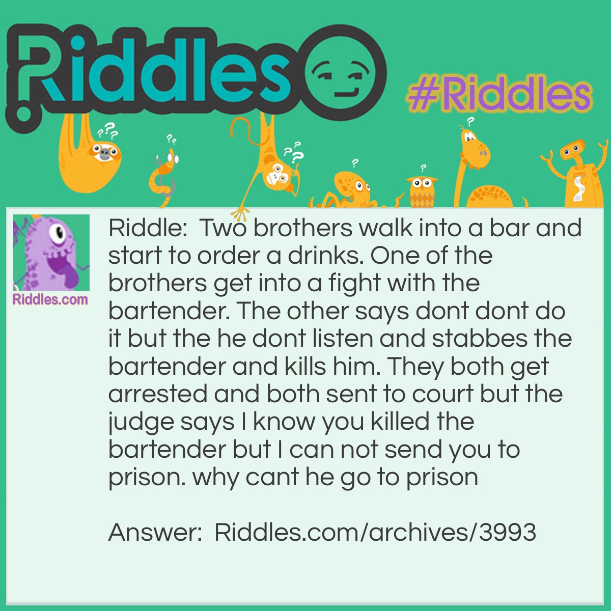 Two Men And A Bar | Riddles.com