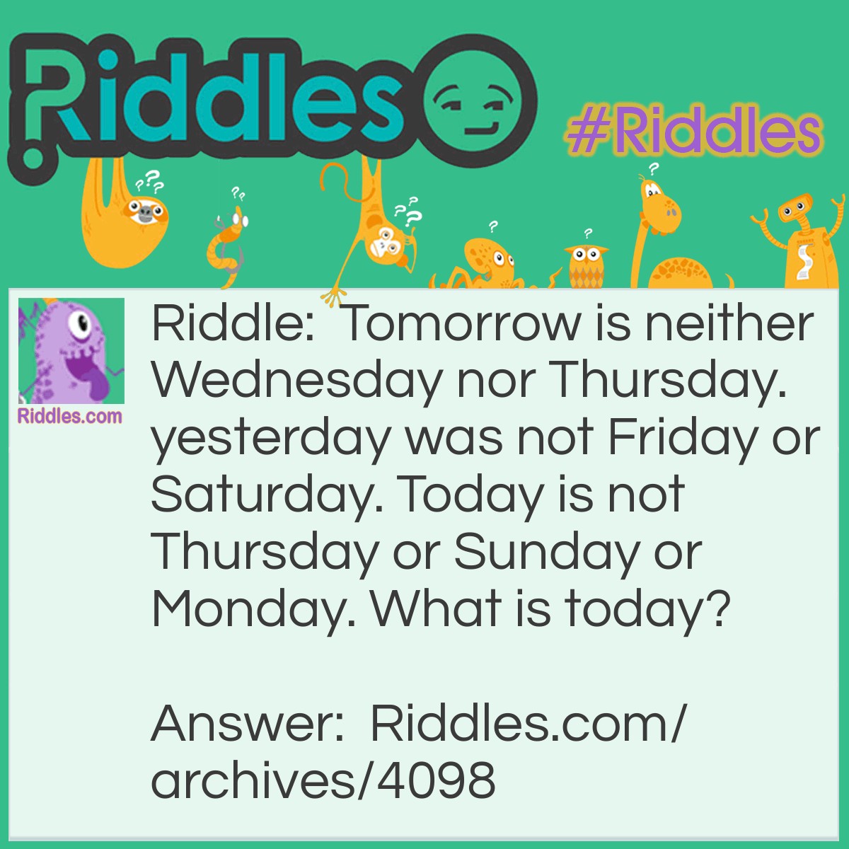 What Is Today? - Riddles.com