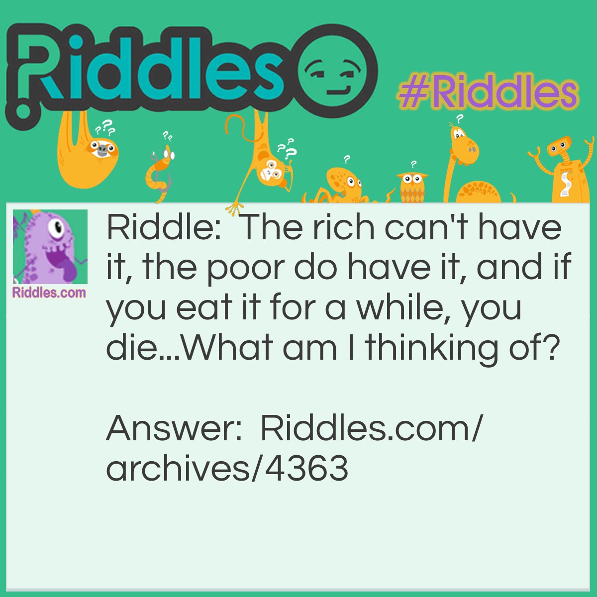 The Rich And The Poor - Riddles.com