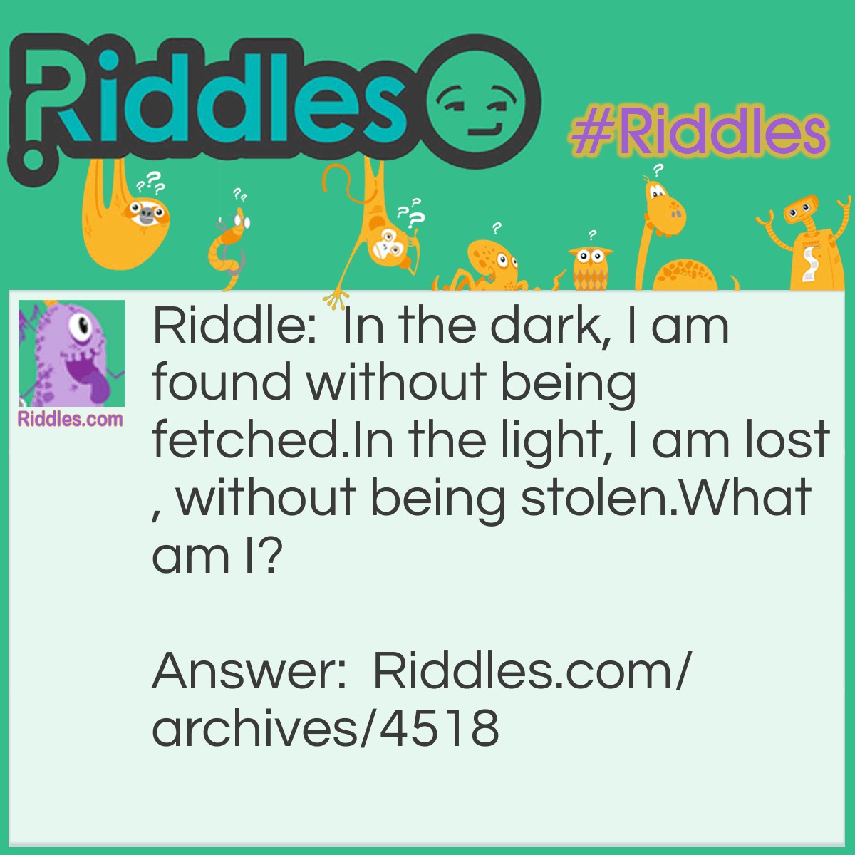 What Am I? In The Dark | Riddles.com
