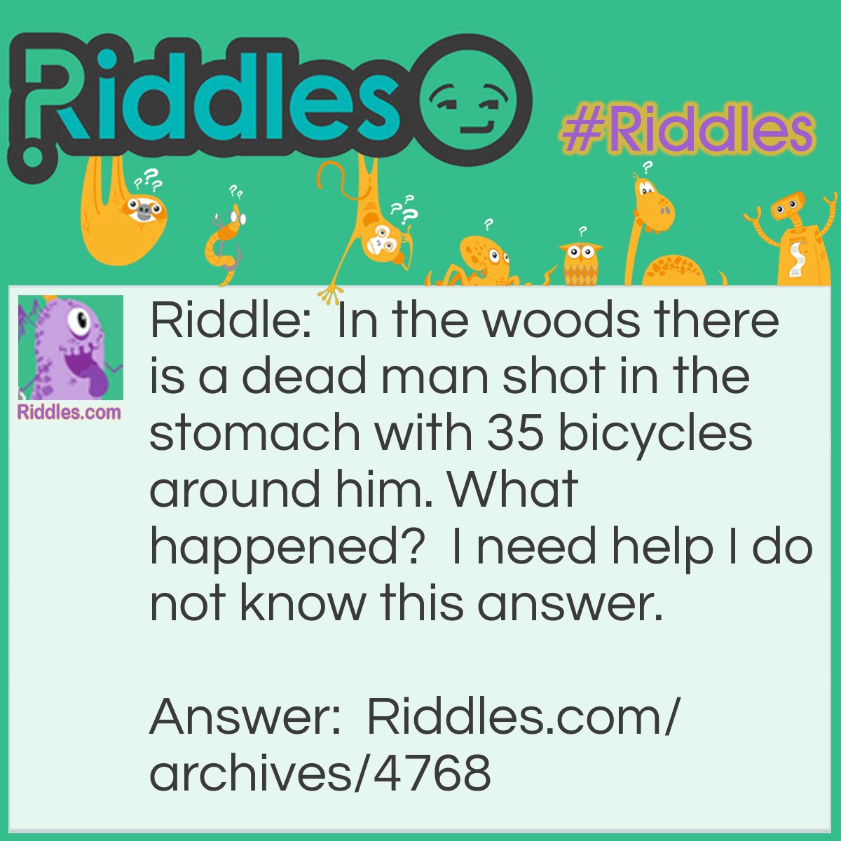 Dead Man And Bicycles - Riddles.com
