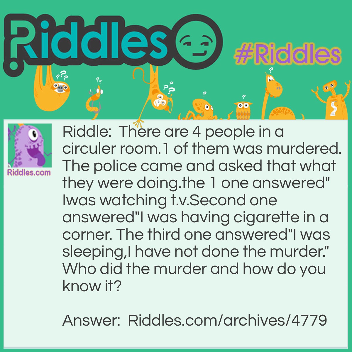 Murder Mystery | Riddles.com