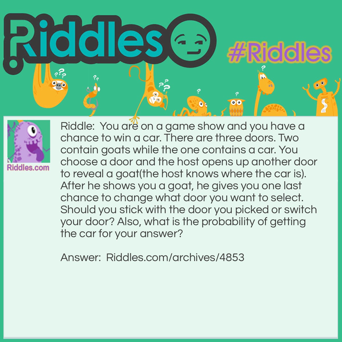 The Monty Hall Problem | Riddles.com