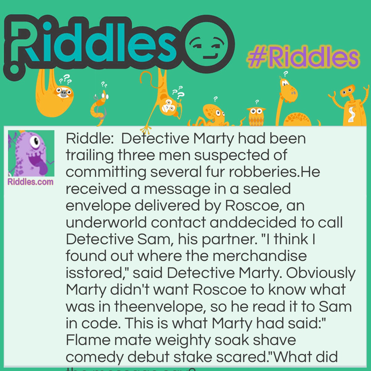 Detective Code - Riddles.com