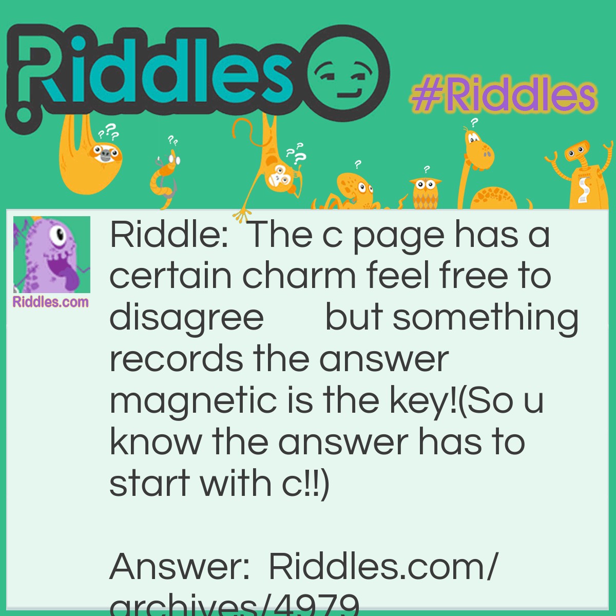 The "C" Page - Riddles.com