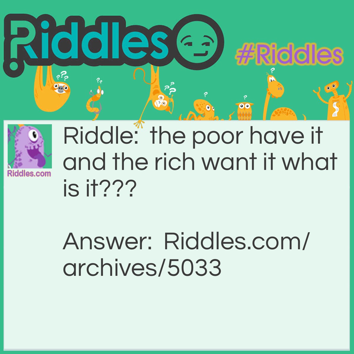 The Rich And The Poor - Riddles.com