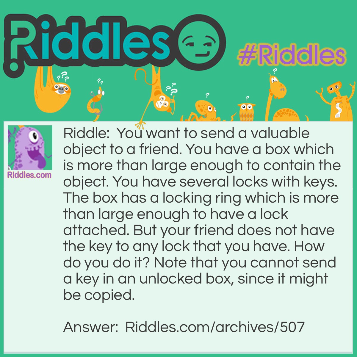 Locked And Safe - Riddles.com