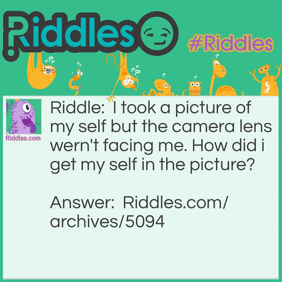 How To Taka A Selfie Riddle | Riddles.com