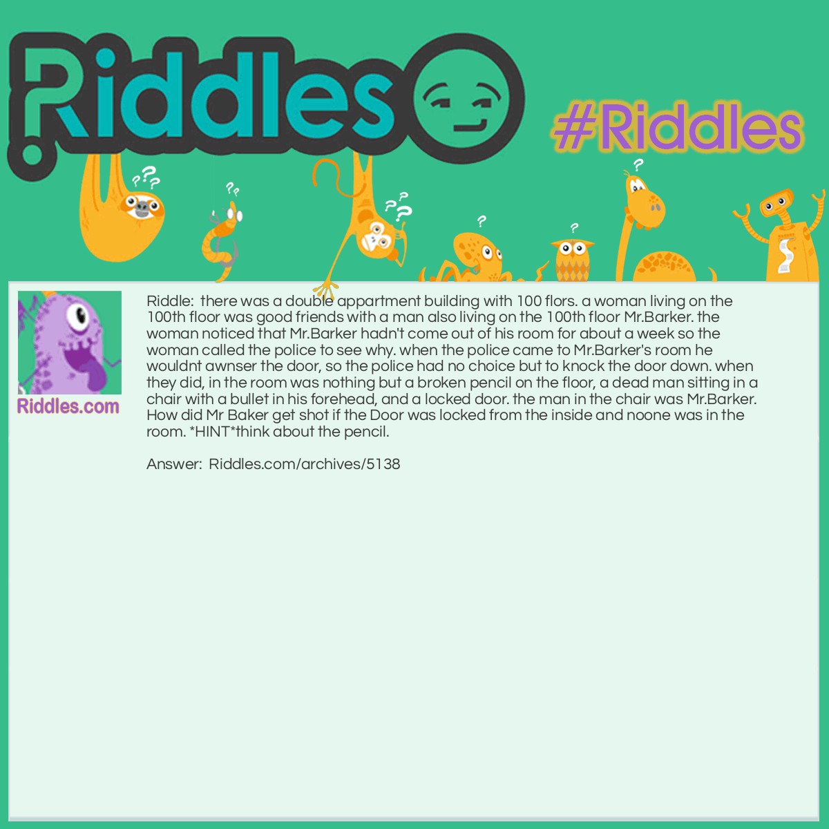 A Dead Man And A Pencil - Riddles.com