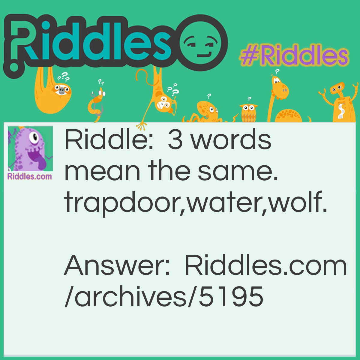 3 Words - Riddles.com
