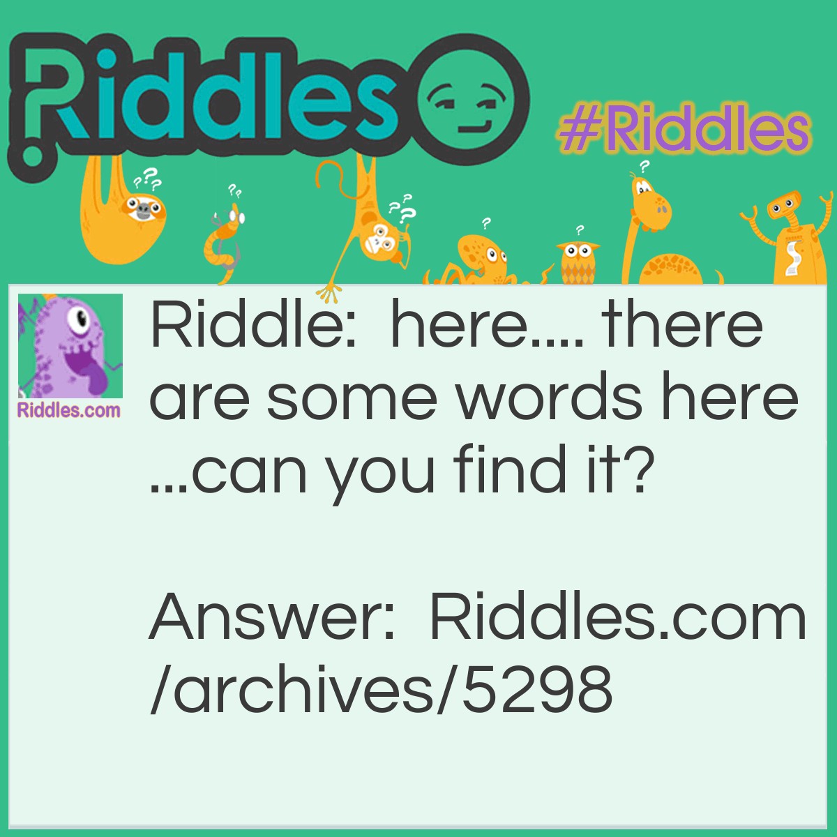 Tricky Riddle - Riddles.com
