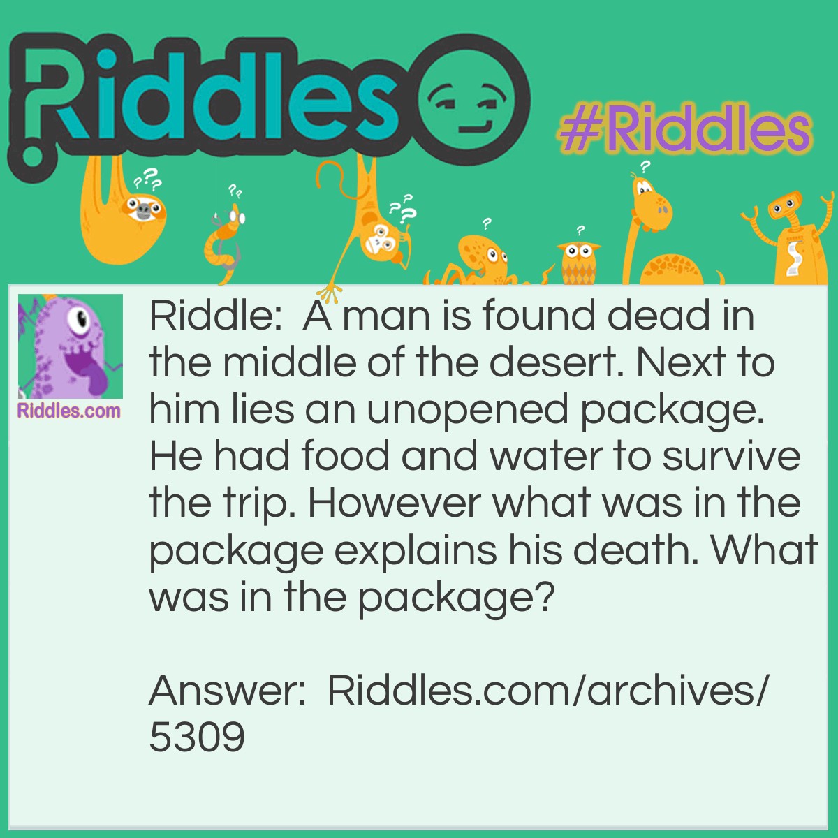 A Desert Death | Riddles.com