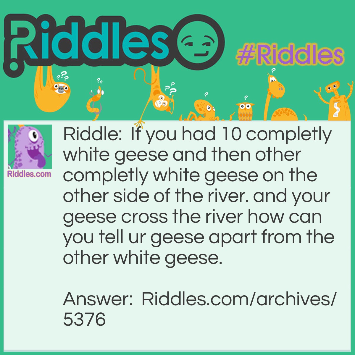 The Geese - Riddles.com
