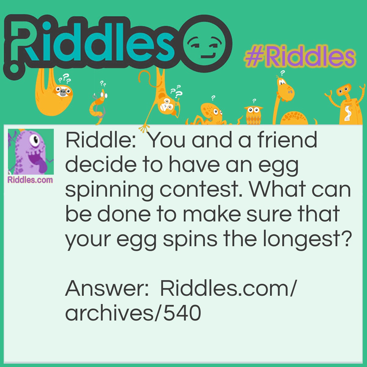 Egg Spinning Contest - Riddles.com