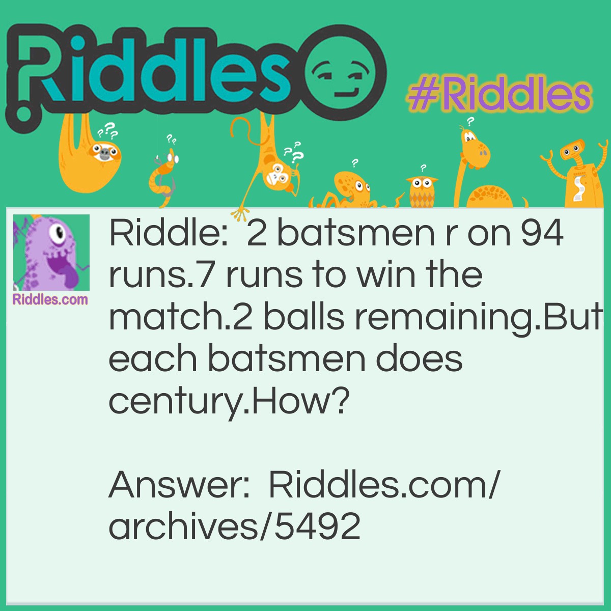 Cricket | Riddles.com