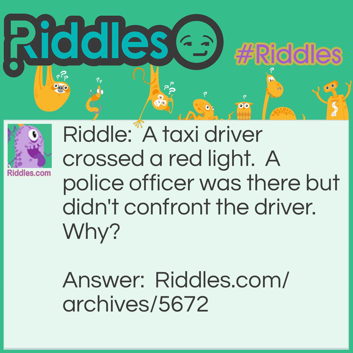 An Incompetent Officer Or A Weird Traffic Light? - Riddles.com