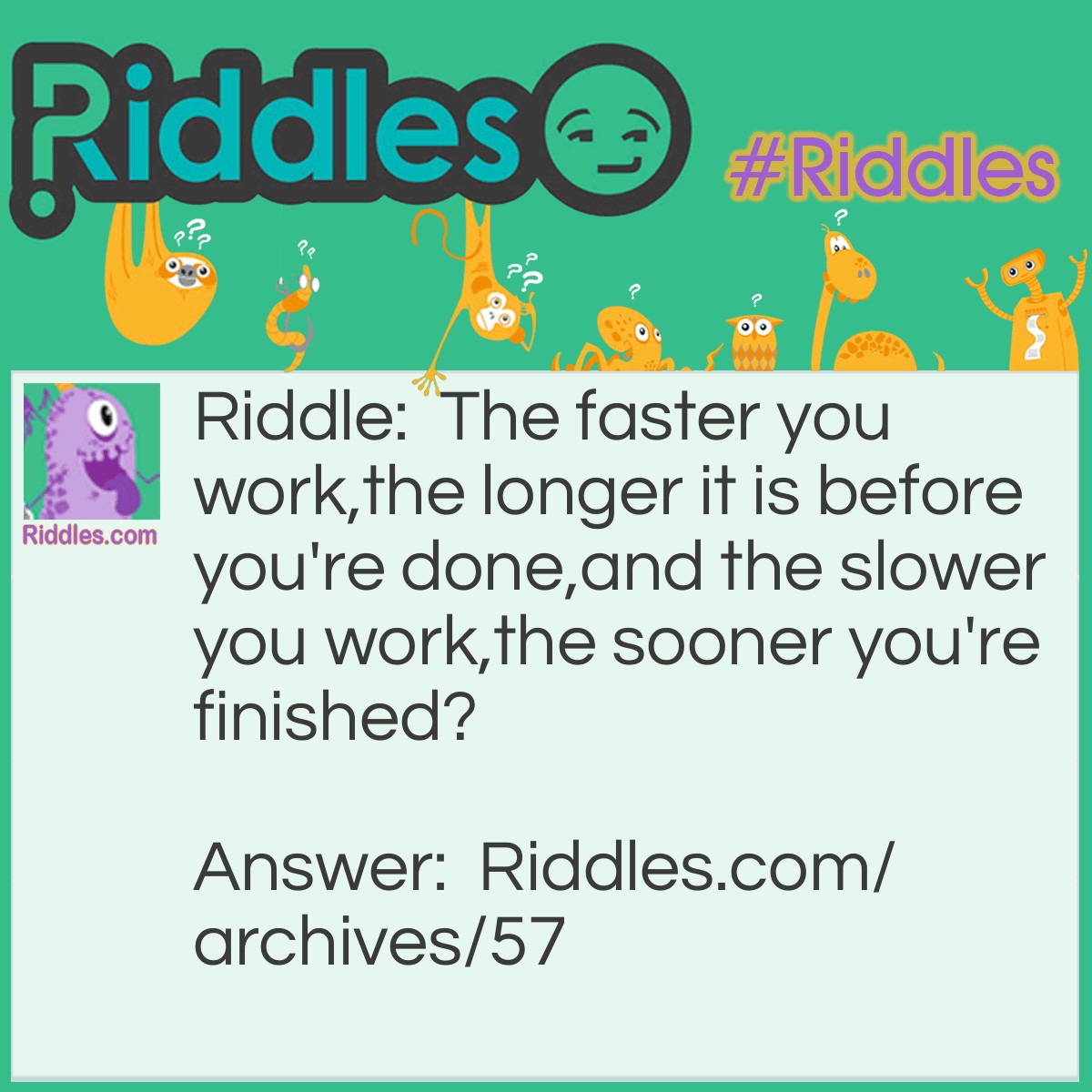 Work Faster | Riddles.com
