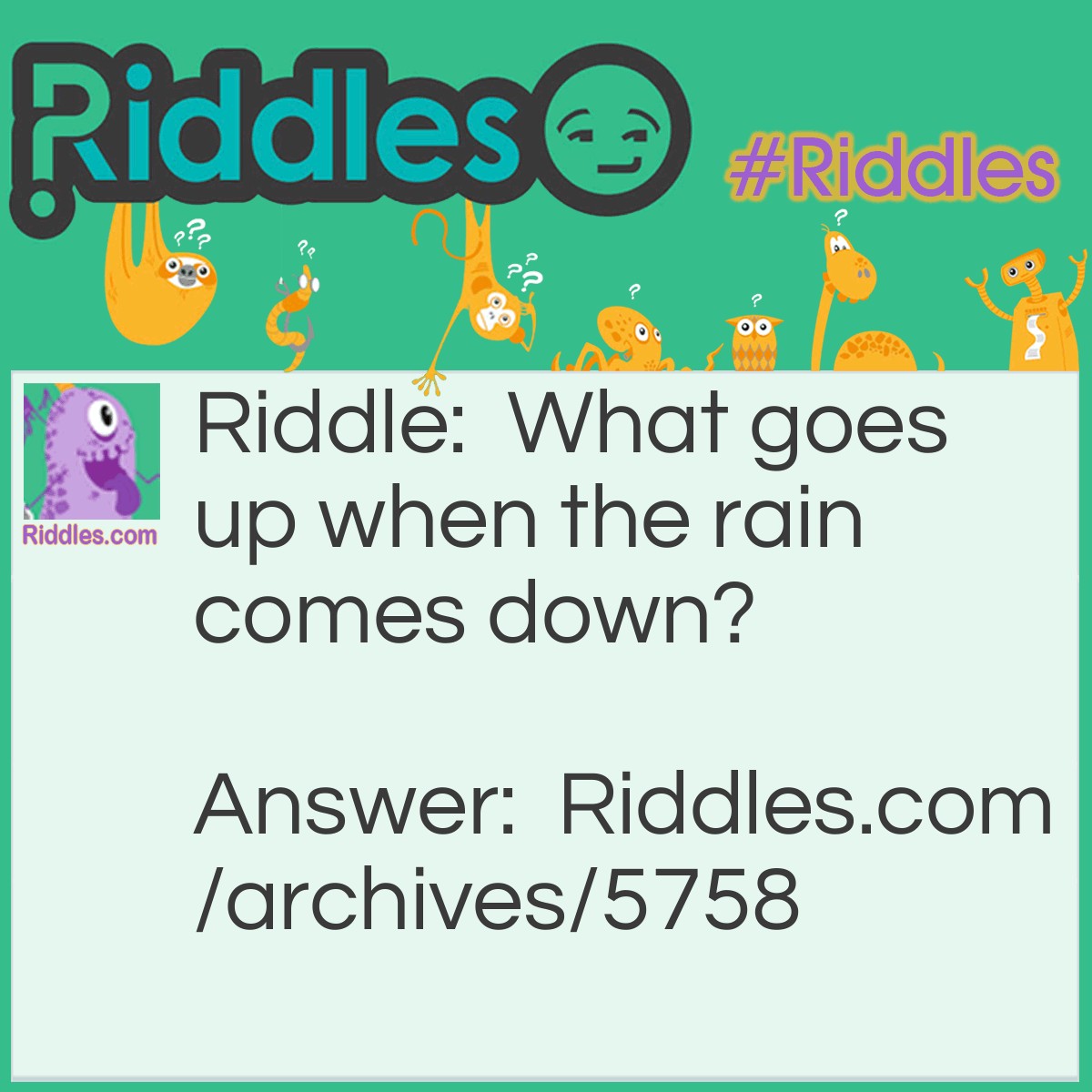 Rain - Riddles.com