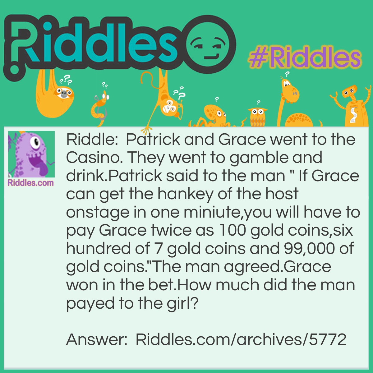 Money Math - Riddles.com