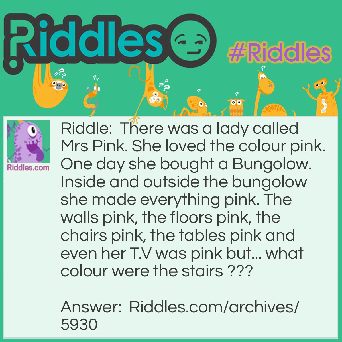 Mrs Pink - Riddles.com
