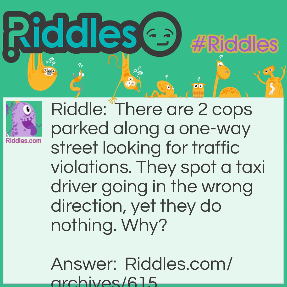 Bad Taxi Driver - Riddles.com