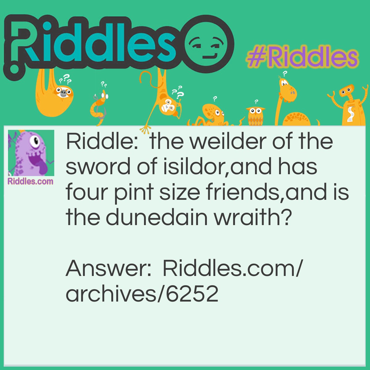 Another Lord Of The Rings Riddle - Riddles.com