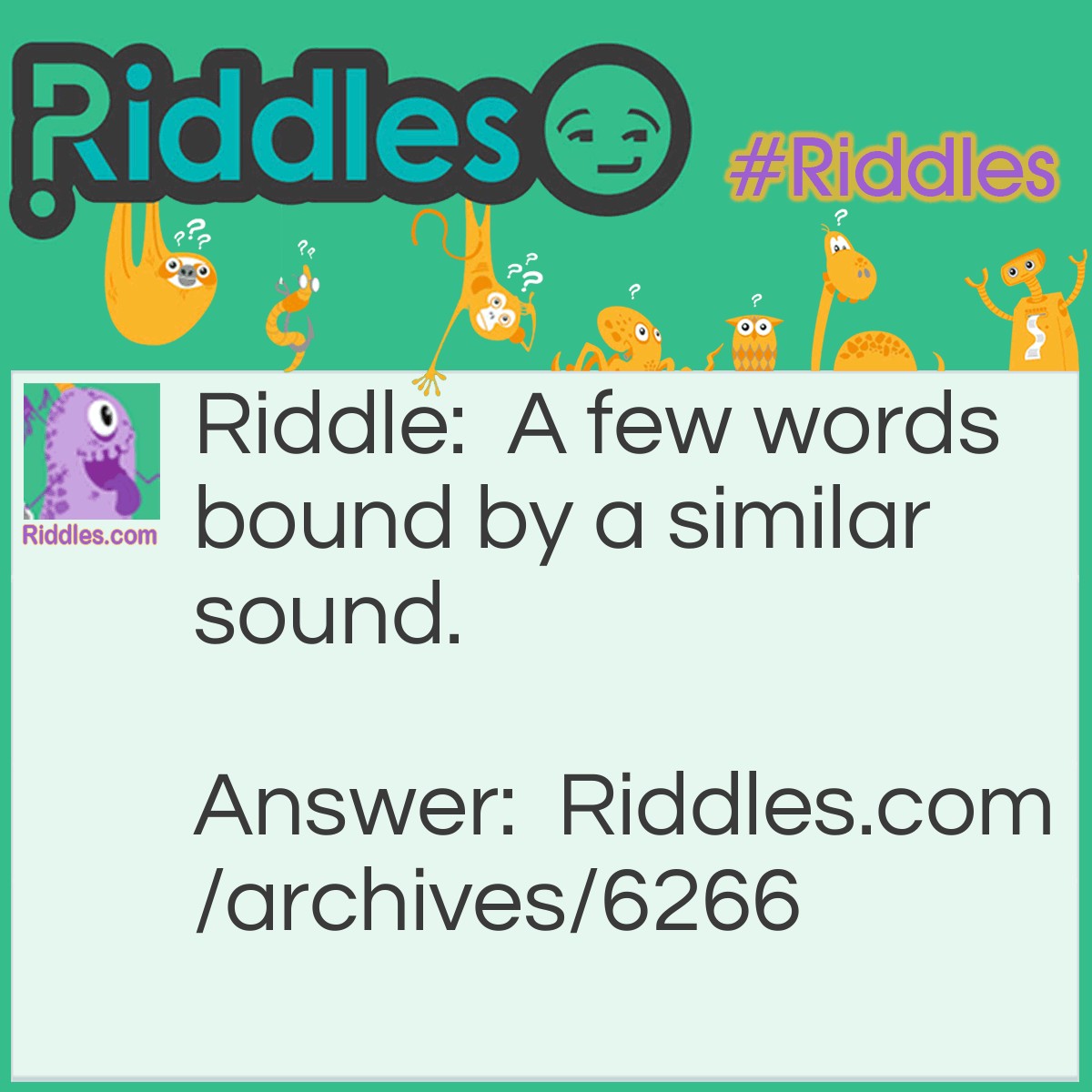 What Did I Say? | Riddles.com